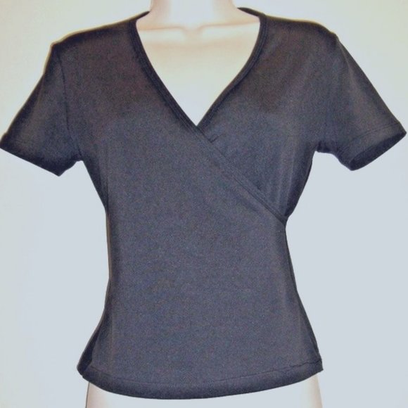 Malibu | Tops | Vintage Wrap Chestarea Sexy Top Shirt | Poshmark